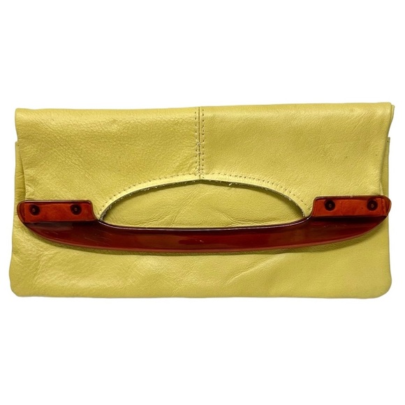 Vintage | Bags | Vintage 97s Richard Gimbel Foldover Small Clutch Brown ...